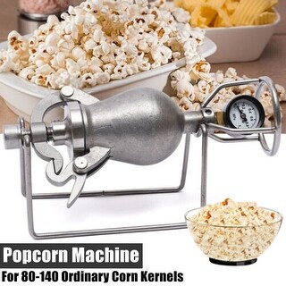 Mini Hand Crank Stainless Steel Popcorn Machine - Bed Bath & Beyond ...
