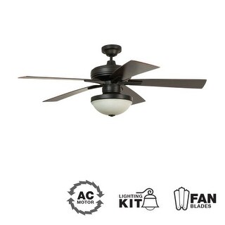 Ellington Fans Riverfront 52" 5 Blade Indoor / Outdoor Ceiling Fan ...