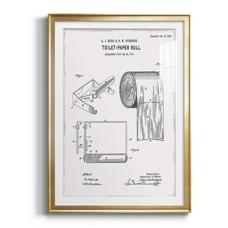 Toilet Paper Patent I Premium Framed Print - Ready to Hang - Bed Bath ...