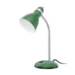 Metal Desk Lamp, Adjustable Goose Neck Table Lamp, Eye-Caring Study ...
