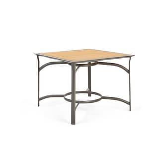 Harper All-Weather Aluminum & Poly-Resin 42-inch Square Balcony Table w ...