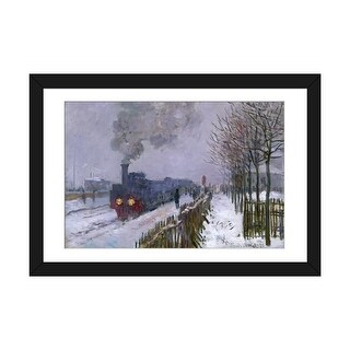 iCanvas "Train in the Snow or The Locomotive, 1875 " by Claude Monet ...