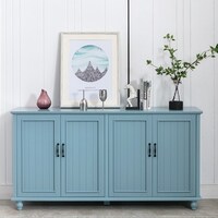 Kitchen Buffet Sideboard Coffee Bar Cabinet Accent Storage Cabinet ...