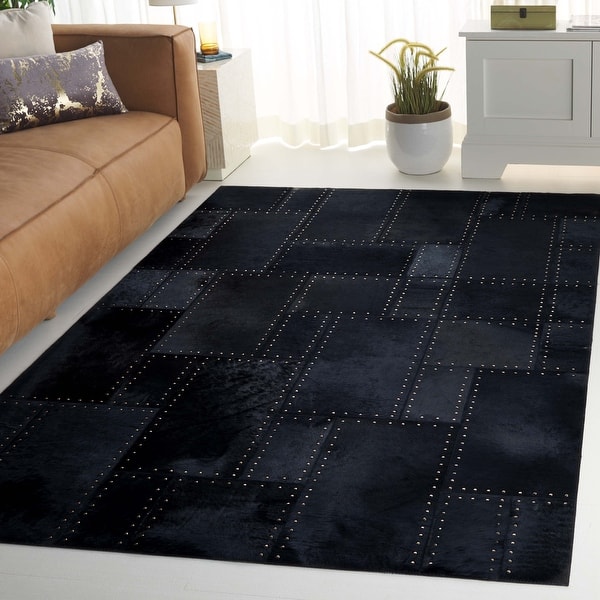 SAFAVIEH Handmade Studio Leather Milja Modern Leather Rug - Bed Bath ...