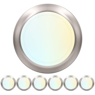 Luxrite 6 Inch LED Disk Lights, Dimmable, 5CCT 2700K-5000K, 12.5W ...
