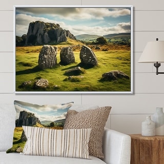 Designart "Ireland Irish Legends II" Ireland Framed Canvas Wall Art ...