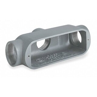 Conduit Outlet Body: Iron, 1/2 in Trade Size, TB Body, 4 cu in Body ...
