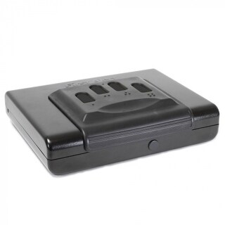 First Alert 5200DF Portable Handgun or Pistol Safe, 18 Gauge Steel ...