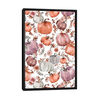 iCanvas "Pumpkins Cottagecore Fall" by Ninola Design Framed - Bed Bath ...