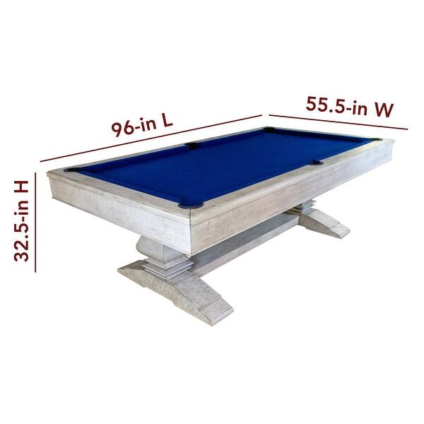 Hathaway Montecito 8-foot Pool Table - Driftwood Finish with Blue Felt ...