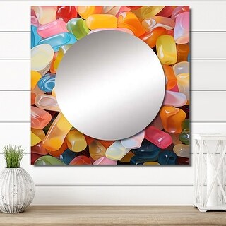 Designart "Popart Candies Dessert III" Desserts Wall Mirror - Food ...
