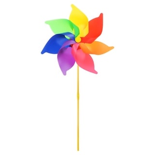 30.3 Inch Rainbow Pinwheels Plastic Windmill for Party Decoration, Colorful - Bed Bath & Beyond ...