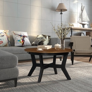 32-Inch Wood Round Coffee Table - Bed Bath & Beyond - 40658599