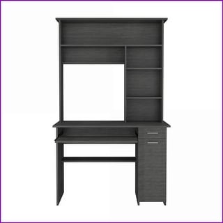Desks, Office Computer Desk Acequia with Hutch and Bottom Shelf, 43 ...