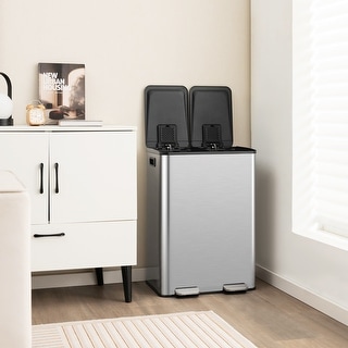 2 x 8 Gal Dual Compartment Trash Can - Bed Bath & Beyond - 39256306