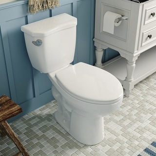 1.28 GPF High Efficiency Single Flush Traditional Toilet(Water ...