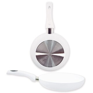 Euro-Ware 8124-WH Ceramic Coated Fry Pan, 9.5", White - Bed Bath ...