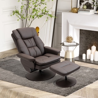 Swivel Leather Reclining Chair Relaxation Recliners - Bed Bath & Beyond ...