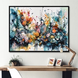 Designart "Captivating Boho Dance Ii" Abstract Framed Wall Decor - Bed ...