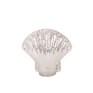 7.85" GLASS CLEAR SCALLOP SHELL with Light-Up LED - Gold - Bed Bath ...