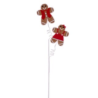 Vickerman 27" Mr and Mrs Gingerbread Spray, 6 per bag. - Bed Bath ...