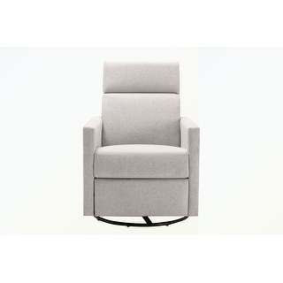 Modern Upholstered Plush Seating Glider Swivel Recliner Chair - Bed ...