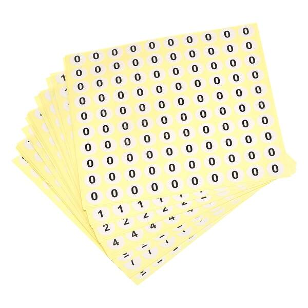 Number Sticker Number Label Self Adhesive Marked Sticker for ...