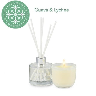 Set Of 2 Guava Lychee Candle And Reed Diffuser - Bed Bath & Beyond - 40098441