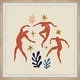 Human and Plants Interact Framed Wall Art, Nature-Inspired Accent ...