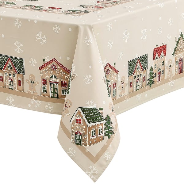 Avanti Gingerbread Village 60" x 84" Tablecloth - Bed Bath & Beyond ...