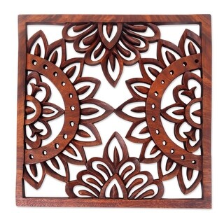 Novica Handmade Sunshine Wood Relief Panel - Bed Bath & Beyond - 37867719