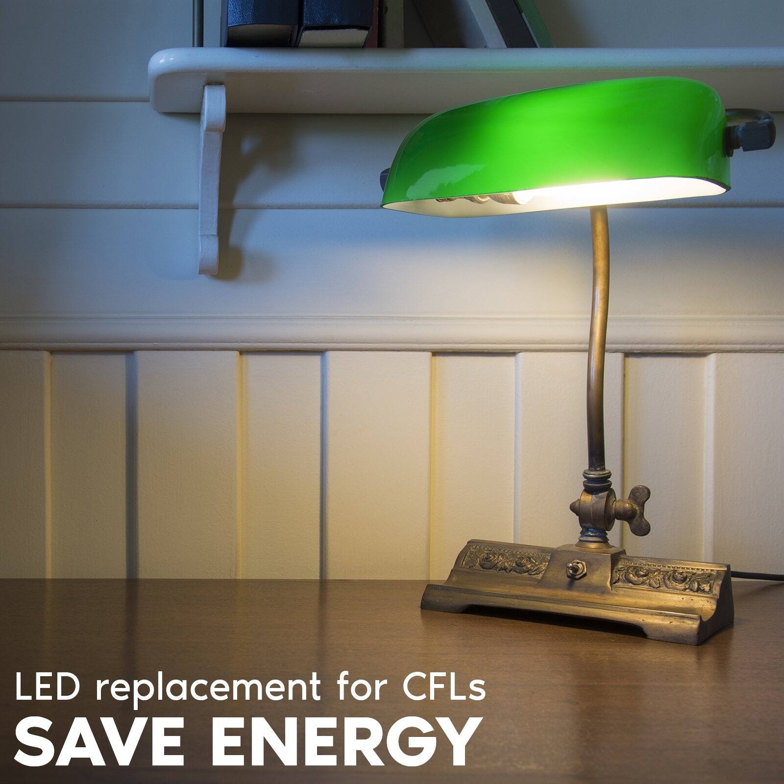 Luxrite Horizontal PL LED CFL Replacement 11W Ballast Bypass Fits G24D ...