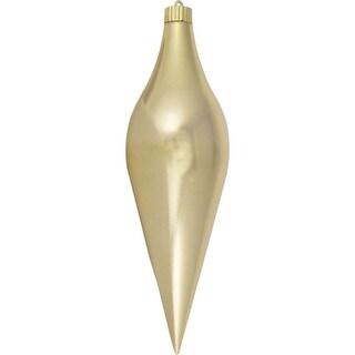 Gold Shatterproof Christmas Long Drop Ornament 12.5" (320mm) - Bed Bath ...
