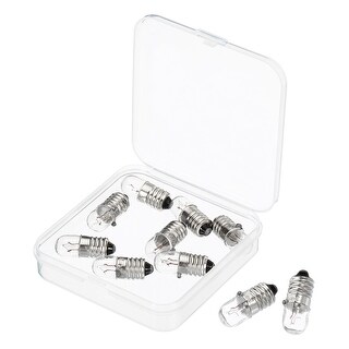 1Set/10Pcs E10 Screw Base Bulb 24V Miniature Light w Box Warm Yellow ...