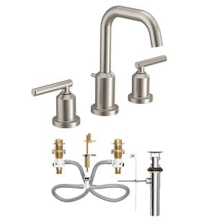 Moen TV6142 Gibson 1.2 GPM Widespread Bathroom Faucet with Pop-Up - Bed ...