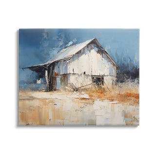 Stupell Abstract Weathered Barn Canvas Wall Art Design by Ramona ...