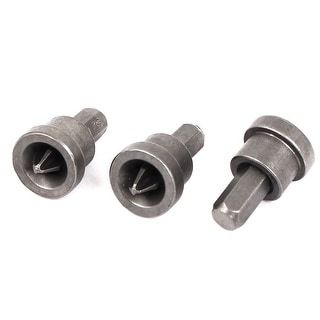 3pcs 6mm Shank Magnetic Screw Dimpler Setter Bit Silver Tone - Silver ...