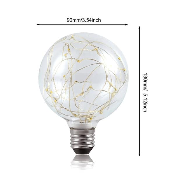 LED Fairy Light Bulb Outdoor Home Decor Garden Globe Lamp - Transparent ...