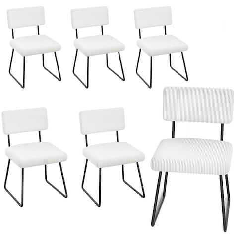 Metal, Set of 6 Dining Chairs - Overstock