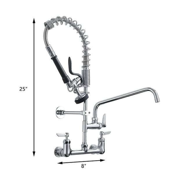Commercial Faucet with Sprayer 3 Compartment Sink Faucet - Bed Bath ...