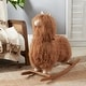 Kids Rocking Chair With Mongolian Lamb Fur Llama Design - Bed Bath ...