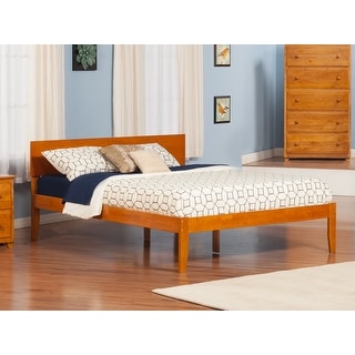 AFI Orlando Queen Solid Wood Platform Bed in Caramel Latte - Bed Bath ...