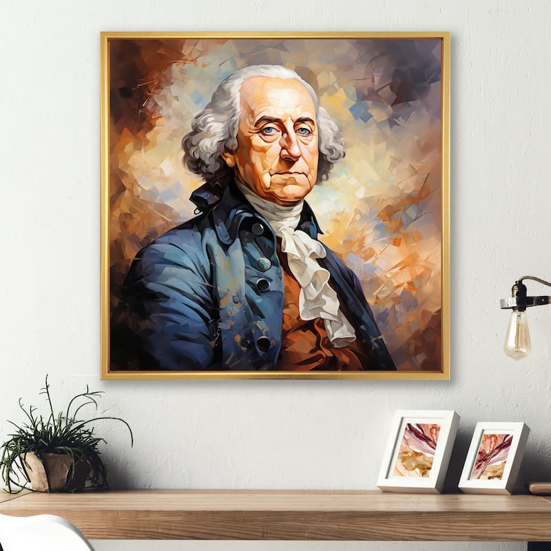 Designart "George Washington President Portrait I" President/Political ...