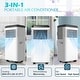 8,000 BTU 3-in-1 Portable Air Conditioner with Cool Dehum Fan Sleep Mode - Bed Bath & Beyond ...