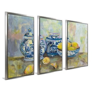"Lemon Life" Print on Floating Canvas Set of 3 - Bed Bath & Beyond ...