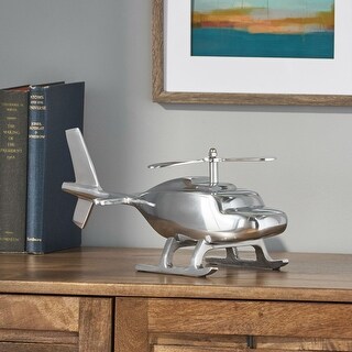 Lansing Indoor Aluminum Handcrafted Helicopter Decor by Christopher ...