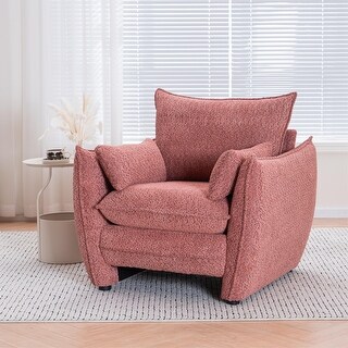 Chenille Acute Angle Accent Chairs Hollow Seat Dual-layer Cushion Sofa ...