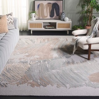 SAFAVIEH Handmade Fifth Avenue Zinaida Mid-Century Modern Wool Rug ...