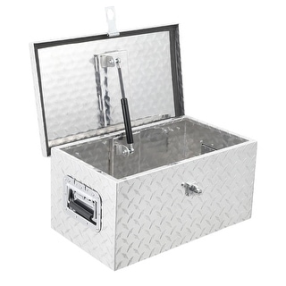 20 Inch Aluminum Diamond Plate Tool Box With Lock and Keys - Bed Bath ...
