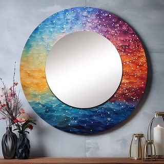 Designart "Colorful Sky Photo Ethereal Illusion III" Pointillism Large ...